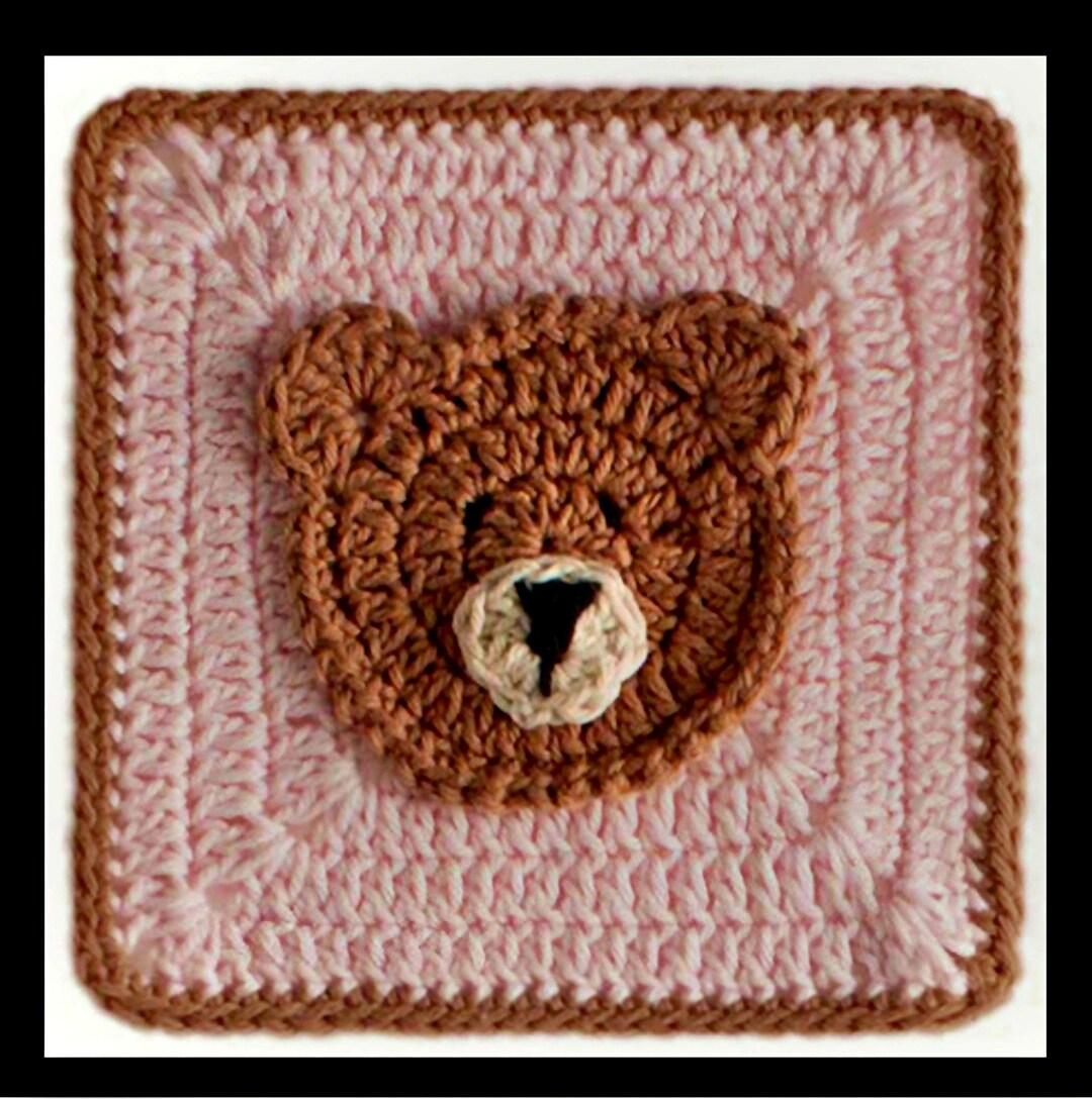 Teddy Granny Square Pdf Pattern. - Etsy