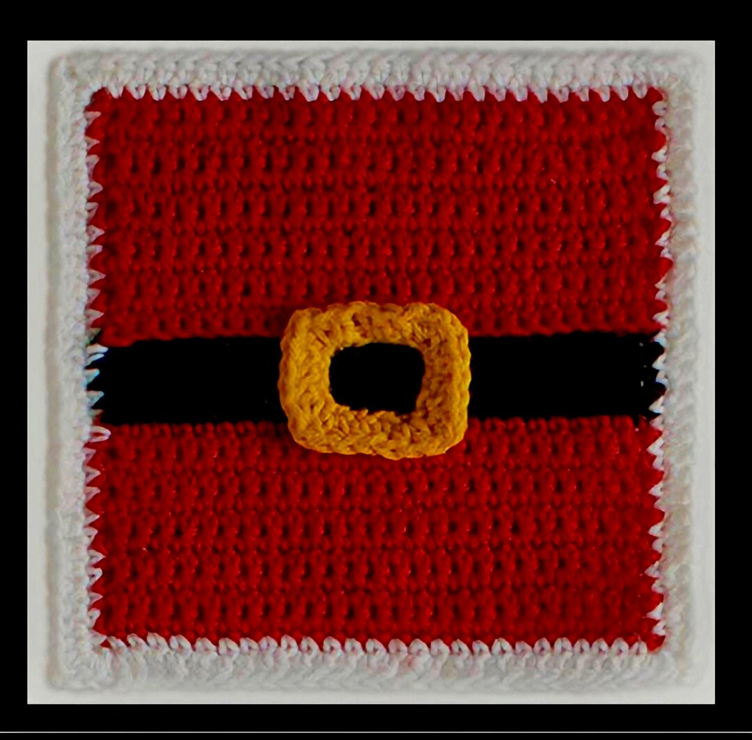 Santa's Belt Granny Square Pdf Pattern. - Etsy