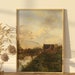 Country Canal Painting PRINTABLE Art | Rustic Landscape Vintage Floral ...