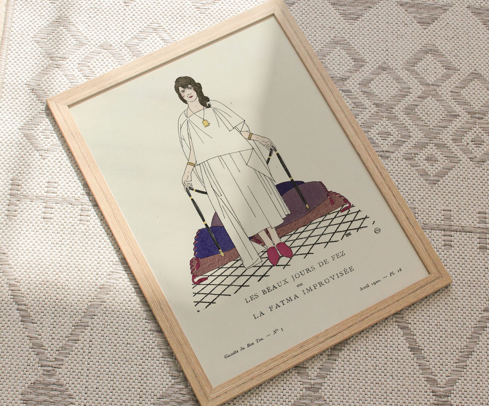 Vintage 1920 Beautiful Days of Fez Fashion Poster PRINTABLE Art ...