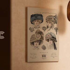 Vintage French Modiste 1909 Fashion Illustration PRINTABLE Art ...