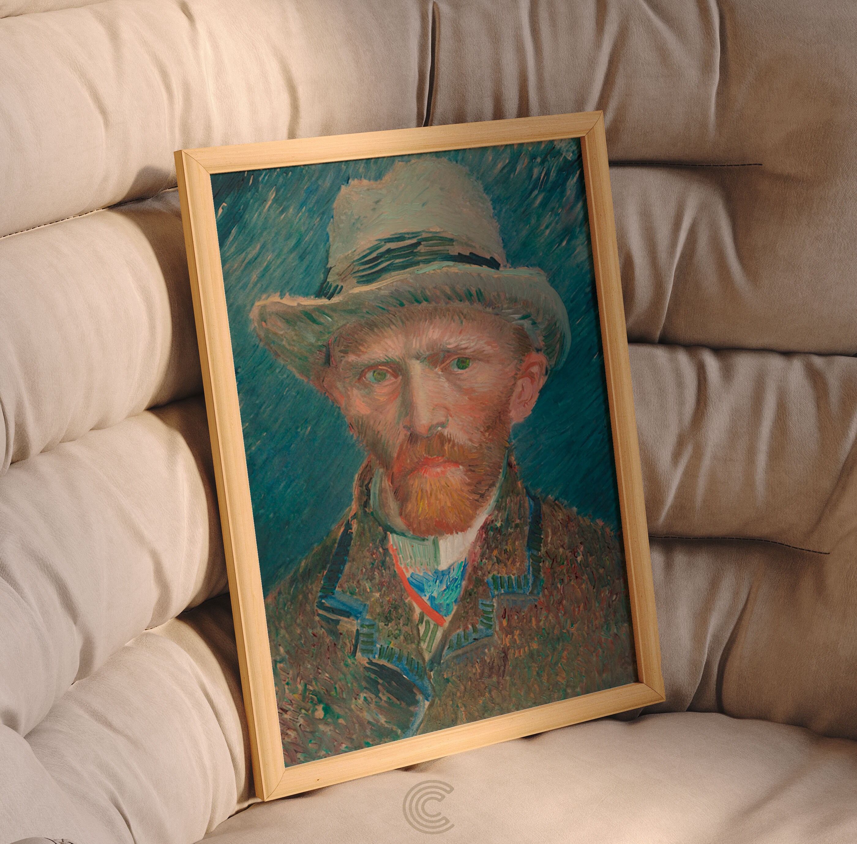 Remastered Van Gogh Portrait Painting PRINTABLE Art | Self Portrait Art ...