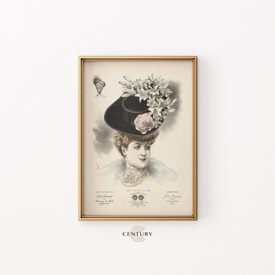 French Modiste 1905 Fashion Illustration PRINTABLE Art | Vintage ...
