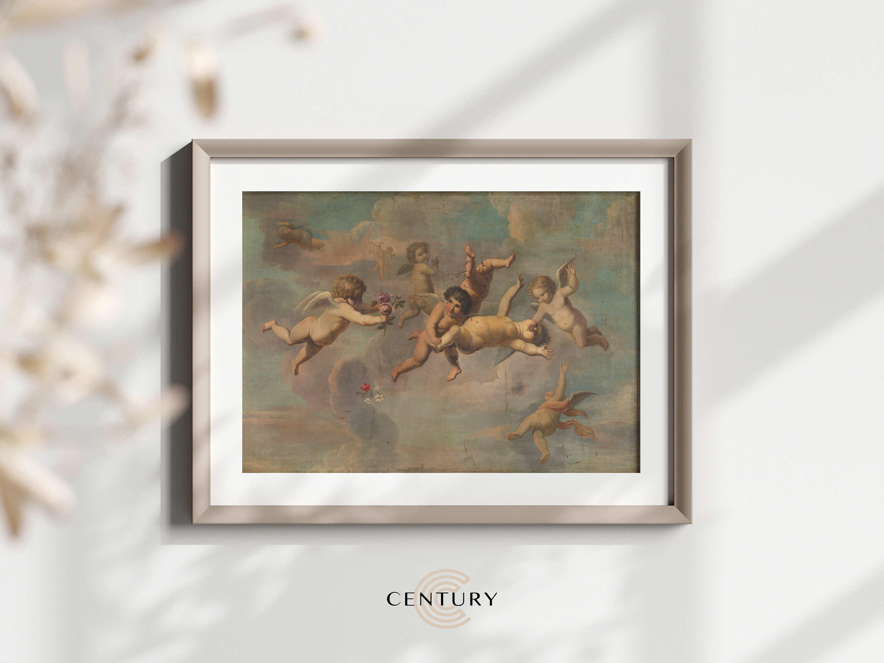 Renaissance Cherubs PRINTABLE Art | Rustic Vintage Putti Wall Art Print ...