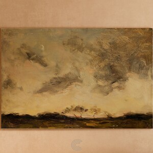 Rustic Evening Sun Painting PRINTABLE Art | Vintage Country Landscape ...