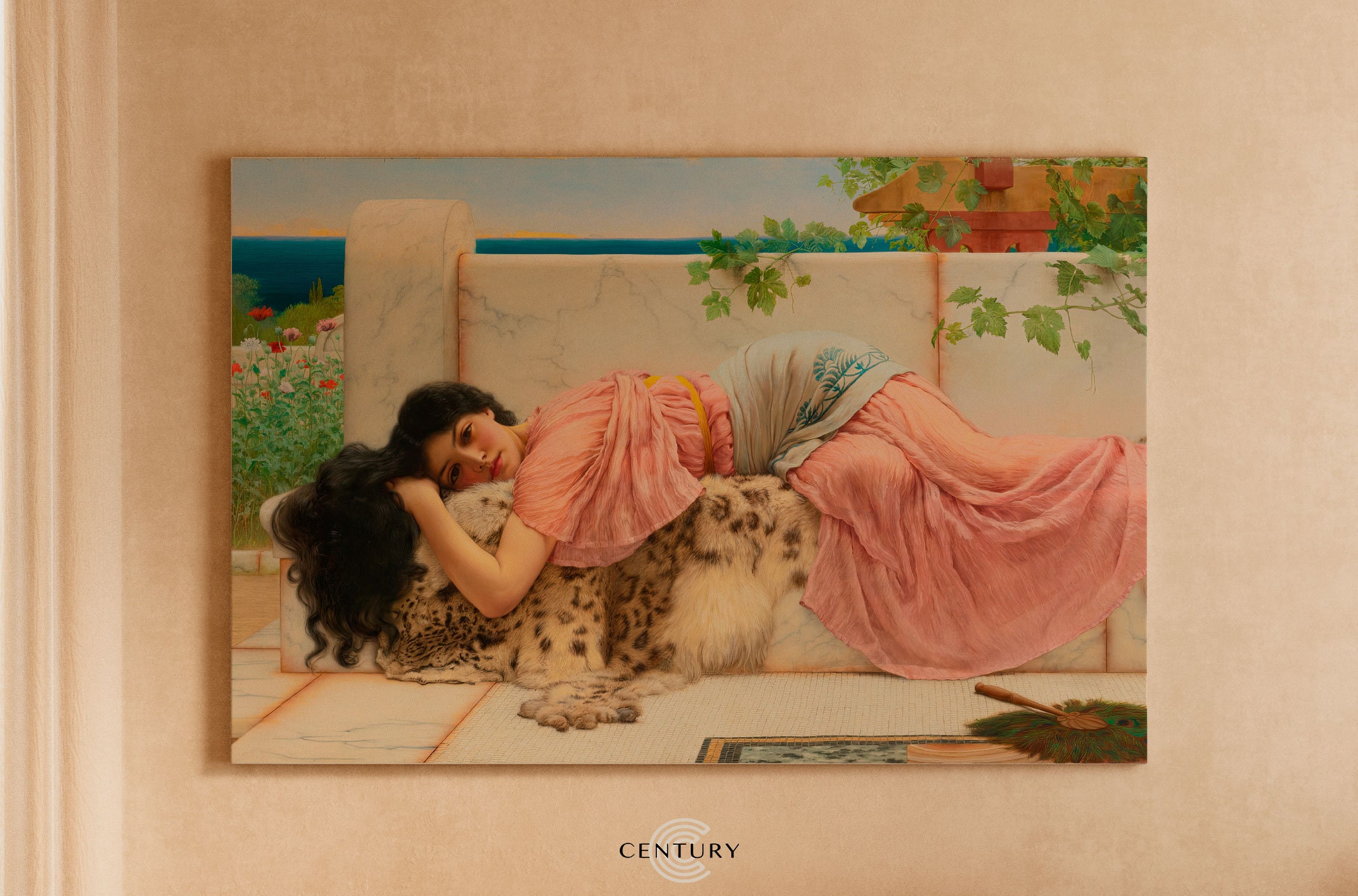 Neoclassical Young Woman Laying Painting PRINTABLE Art Vintage ...
