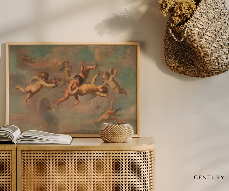 Renaissance Cherubs PRINTABLE Art | Rustic Vintage Putti Wall Art Print ...