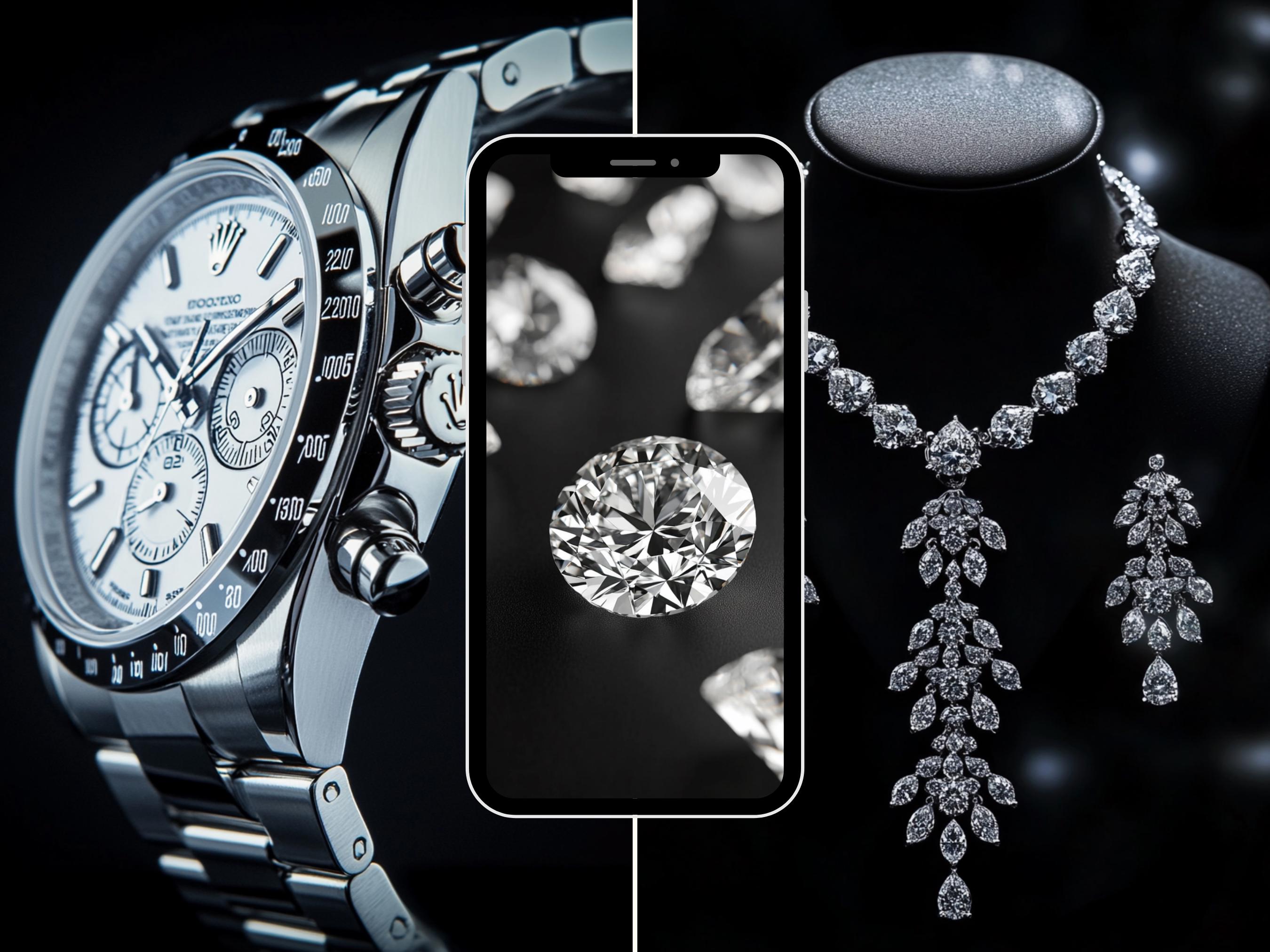 Diamonds Stock Photo Bundle MRR PLR Jewelry Images Faceless Marketing ...
