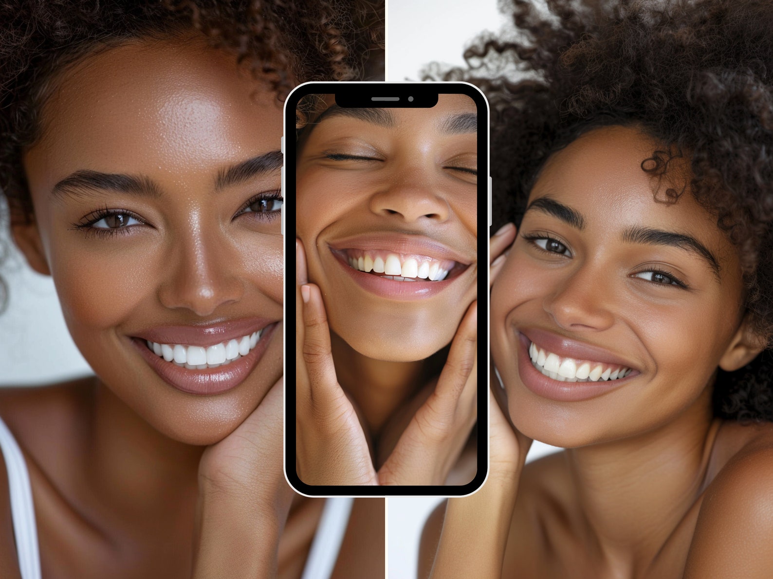 Melanin Beauty Stock Photo Esthetician Post Skincare Image MRR PLR ...