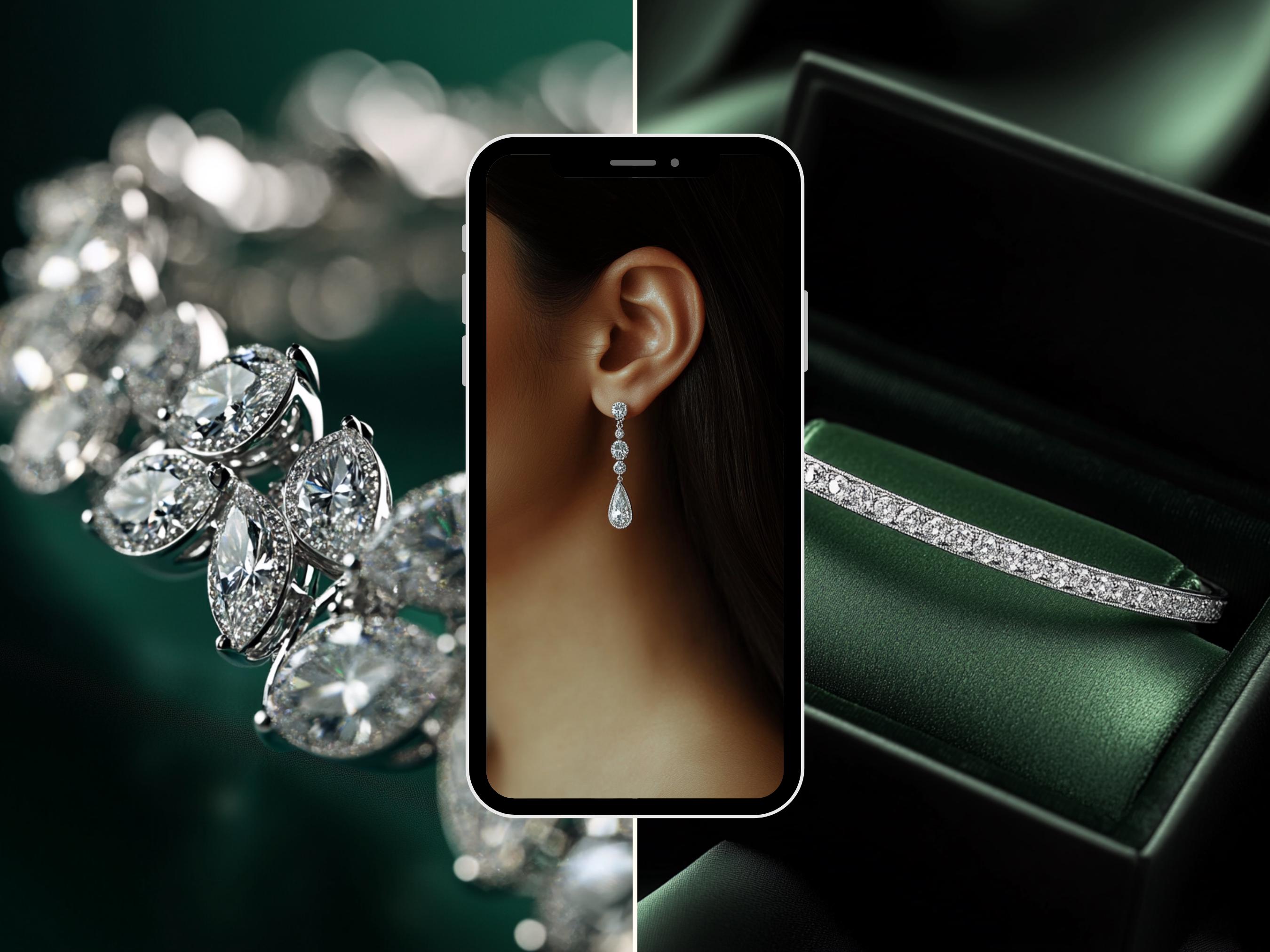 Diamonds Stock Photo Bundle MRR PLR Jewelry Images Faceless Marketing ...