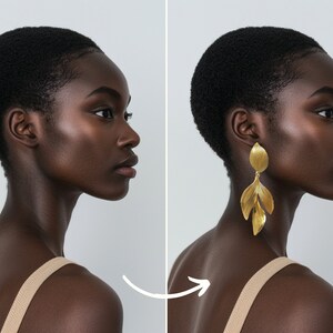 Earring Models Mock-up Stock Photo Female Model Image Jewelry Mock up ...