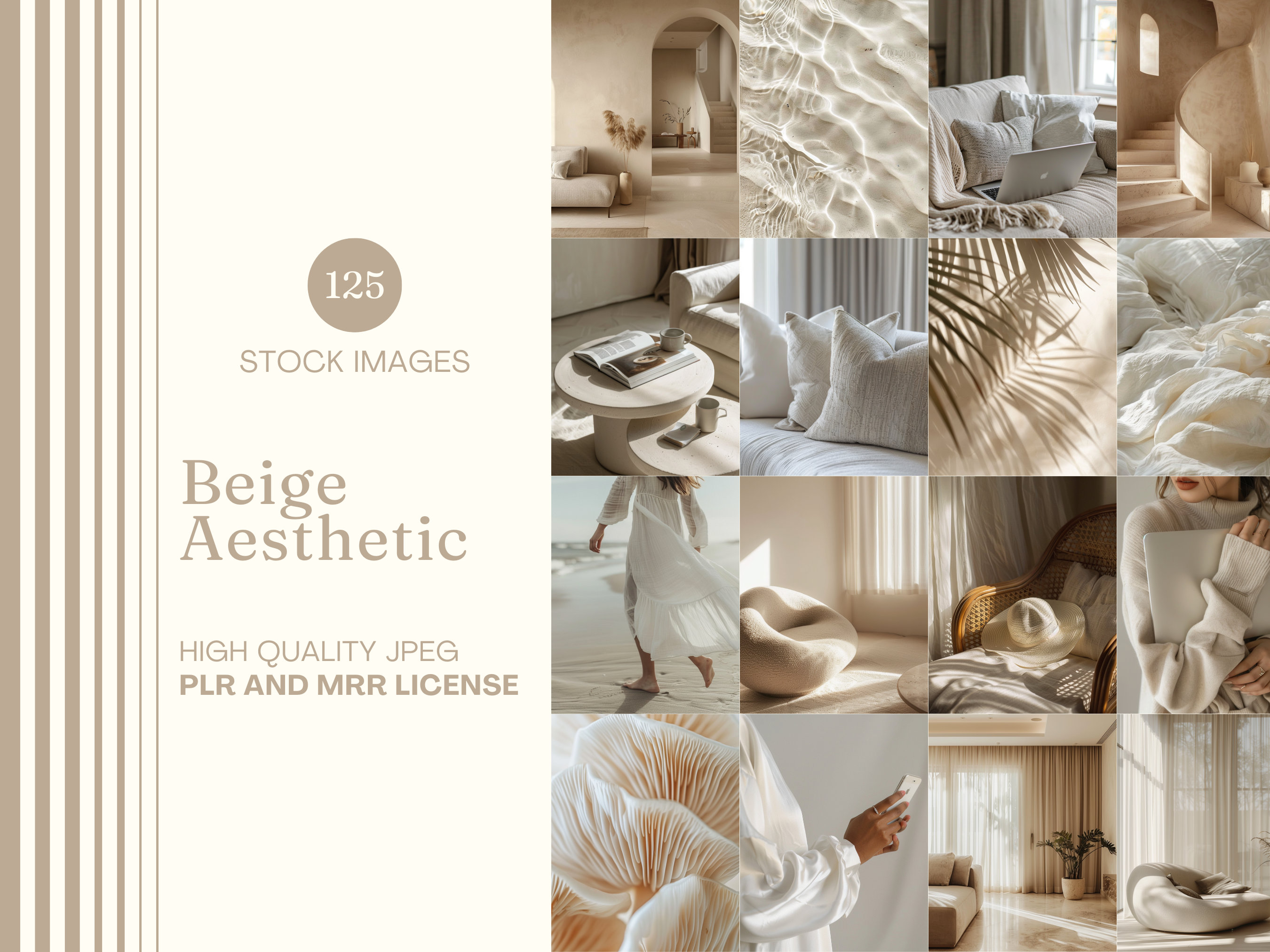 Beige Aesthetic Stock Photo Minimalistic Faceless Marketing Stock Image ...