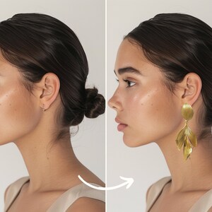 Earring Models Mock-up Stock Photo Female Model Image Jewelry Mock up ...