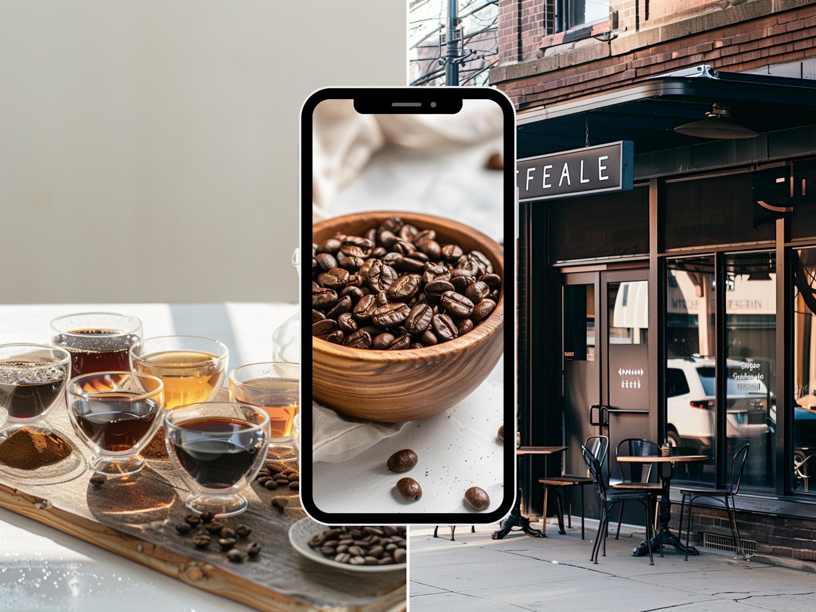 Coffee Shop Stock Photo Bundle MRR PLR Cafe Image Coffee Beans Faceless ...