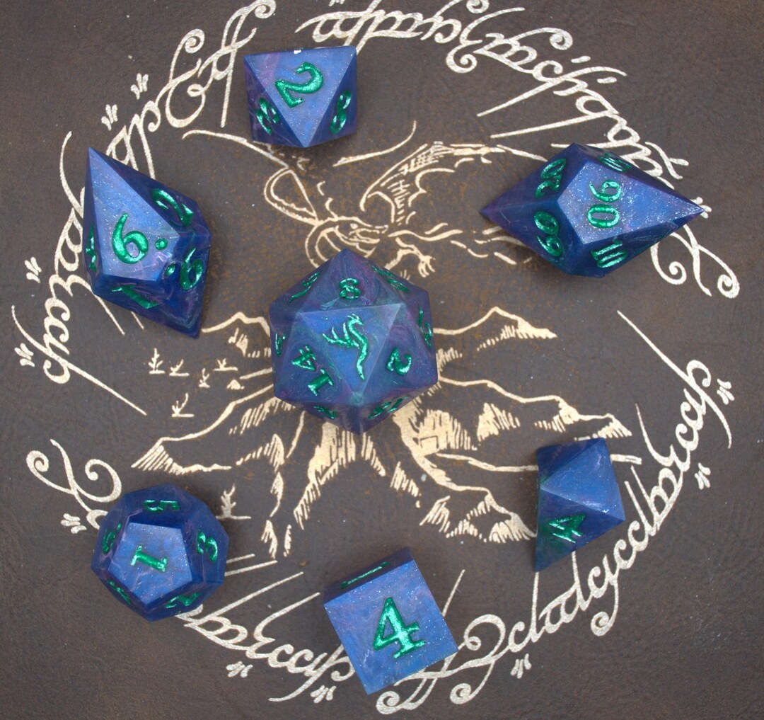 Jekyll & Hyde 7pc Dnd Dice Set - Etsy