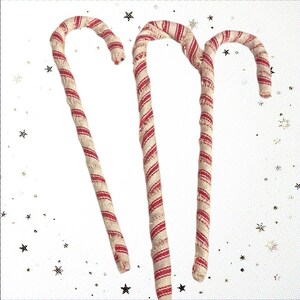 Prim Farmhouse Candy Canes Set of Six With Decorative Tag - Etsy