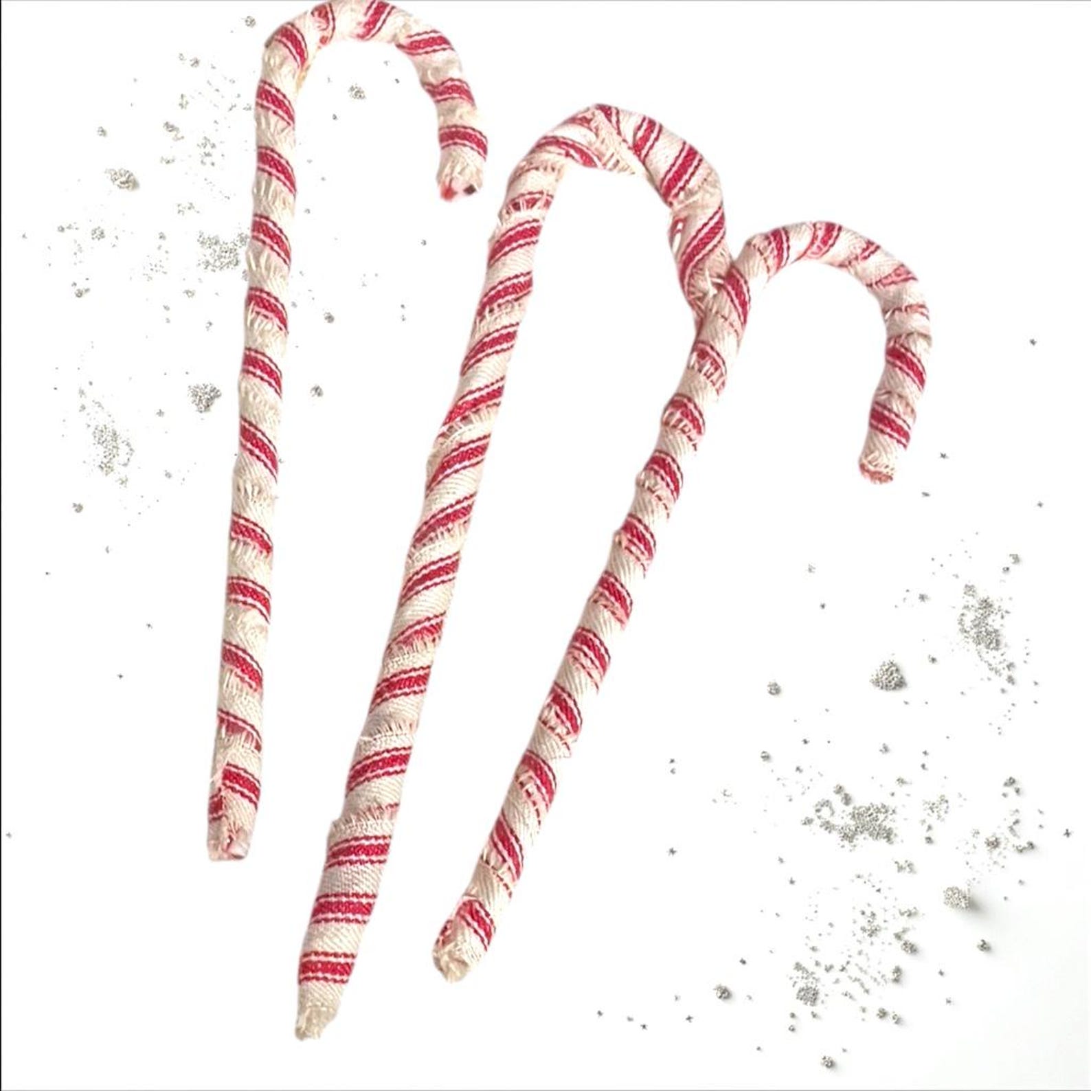 Prim Farmhouse Candy Canes Set of Six With Decorative Tag - Etsy