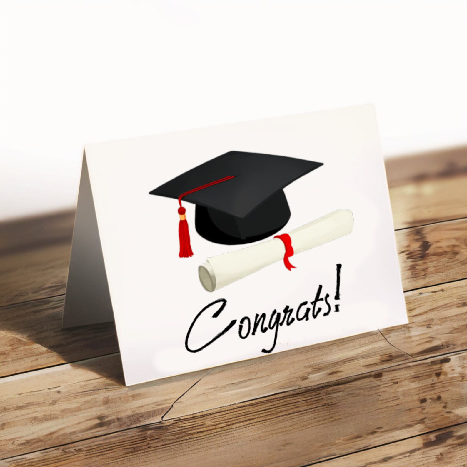 Printable Graduation Card, Congratulations Graduate, Folding Graduation ...