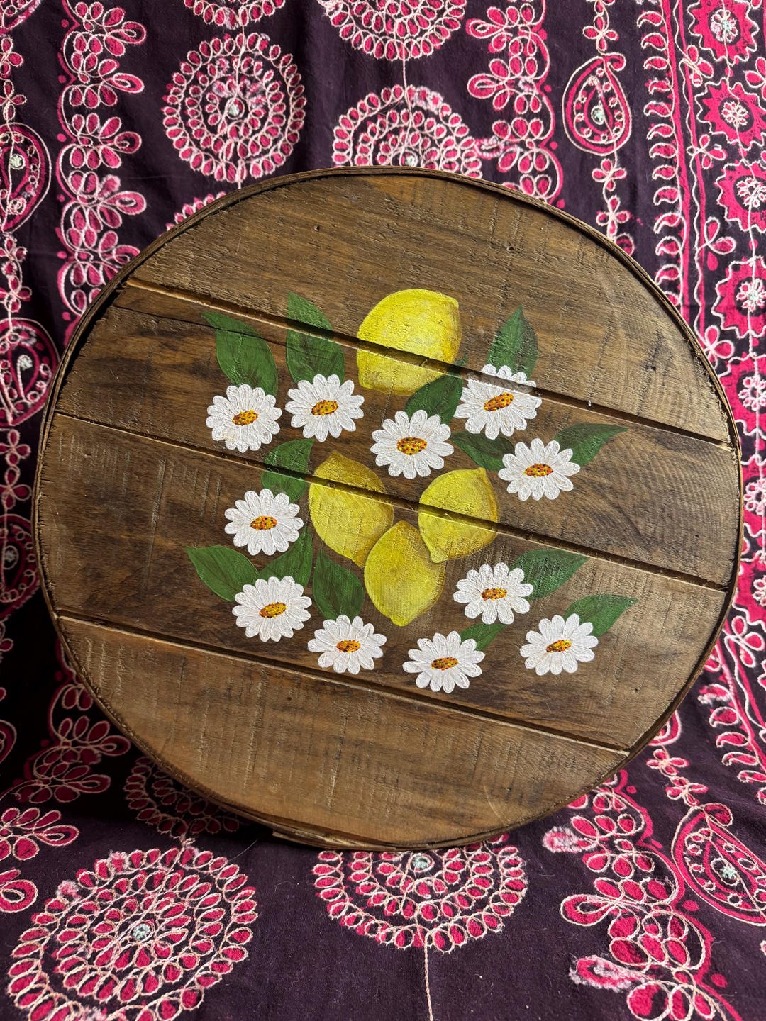 Vintage Cheese Box Round Wooden Cheese Container Sewing Box Wooden ...