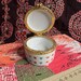 Floral Hinged Trinket Box With Gold Trim - Etsy