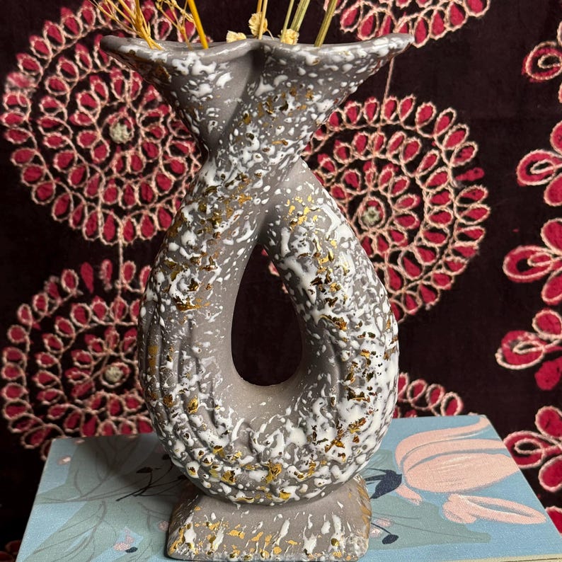 Handmade Pottery Hollywood Regency Style Bud Vase - Etsy