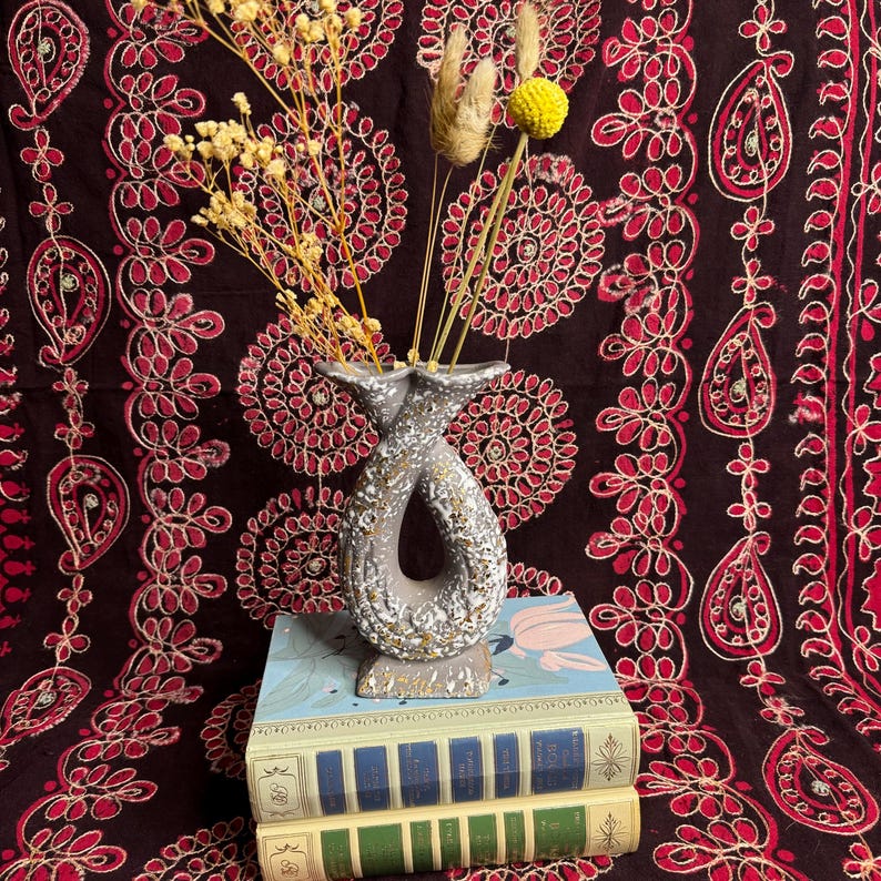 Handmade Pottery Hollywood Regency Style Bud Vase - Etsy