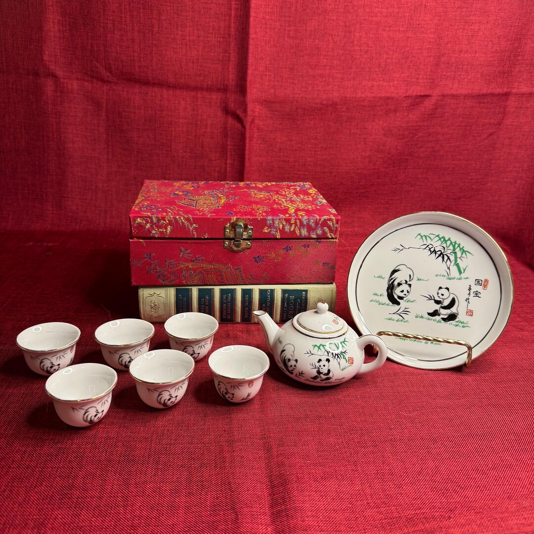 Vintage Asian Child Size Tea Set With Pandas - Etsy