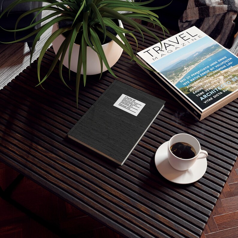 Basalt Texture Math Journal With Cheat Sheet, School Hard Back Notebook ...