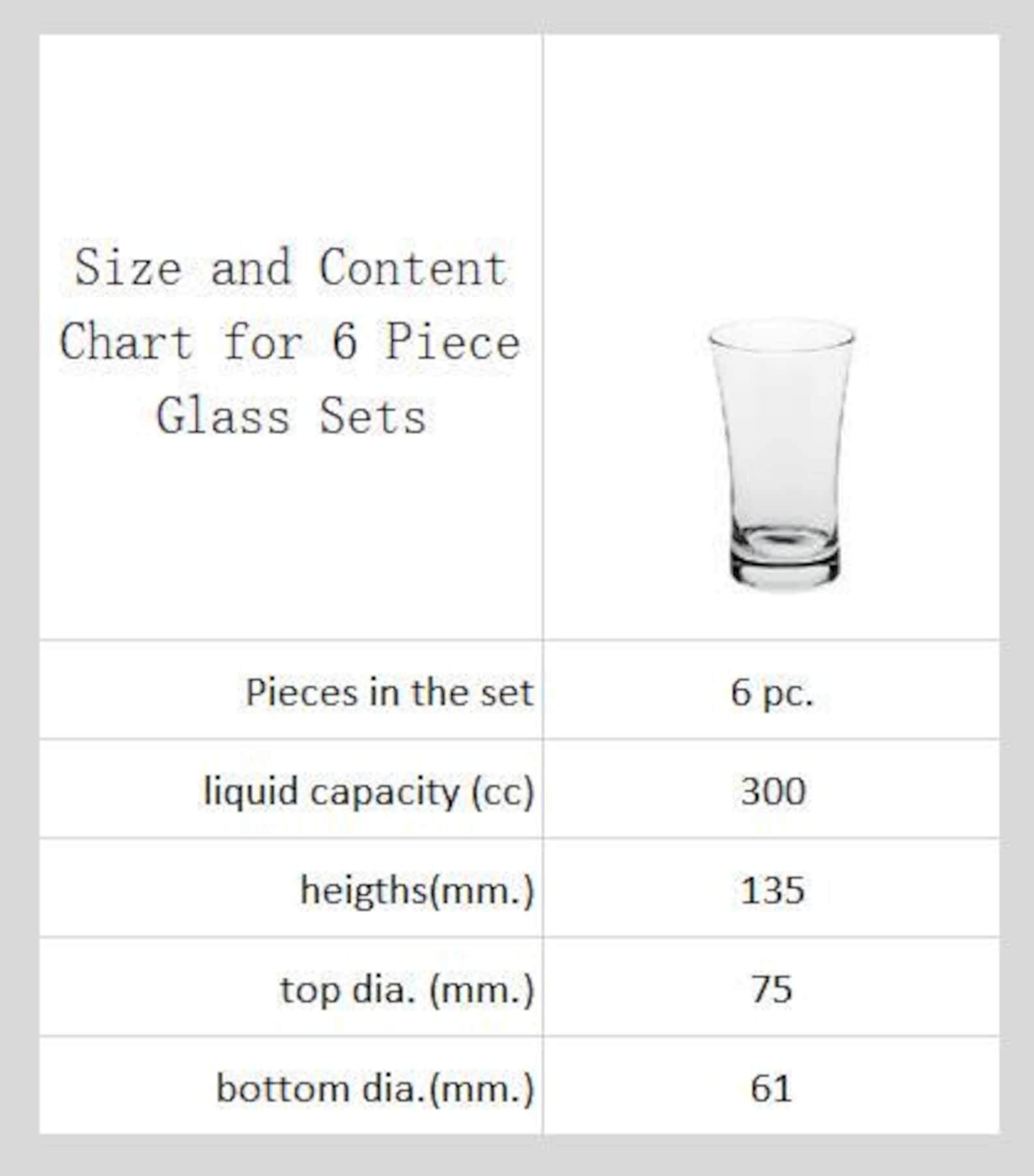 6 Pieces Water Glass Set - Versa Gold - Etsy