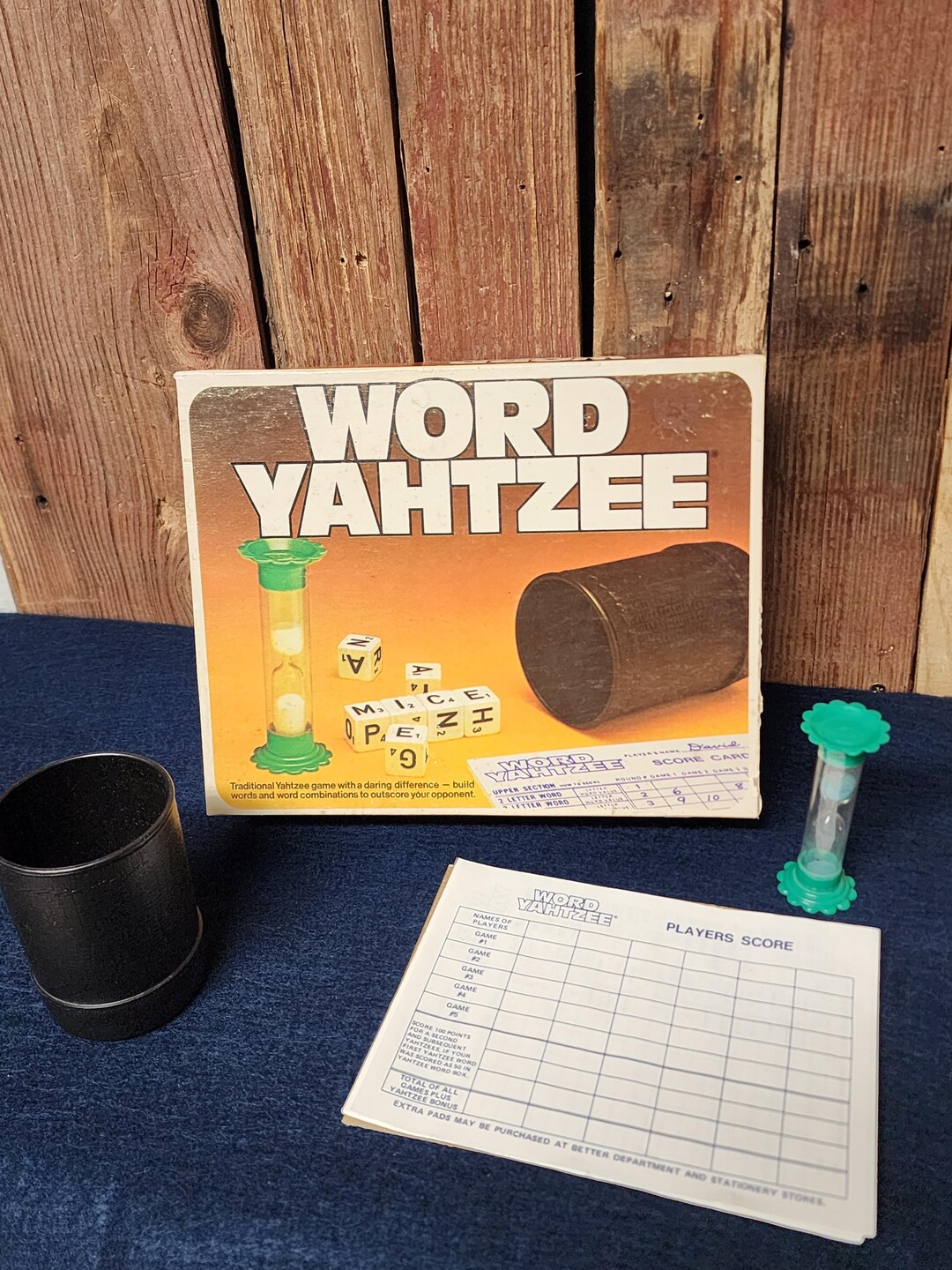 Vintage Milton Bradley Game: Word Yahtzee - Etsy
