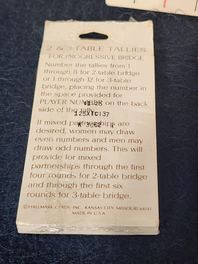 Vintage Bridge Card Game Score Pads - Etsy