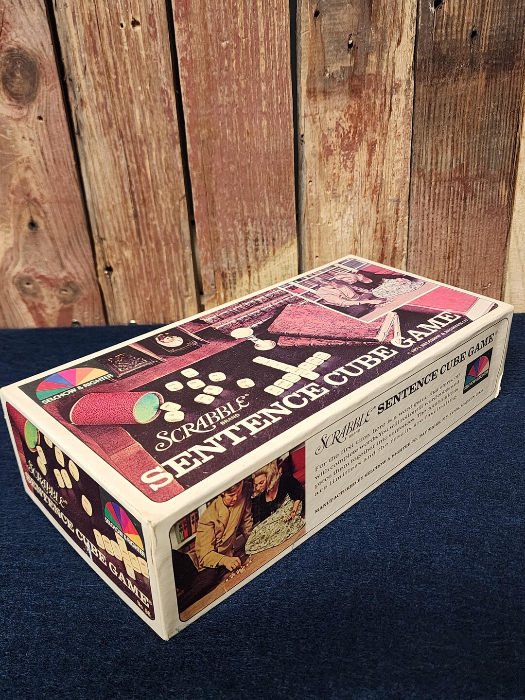 1971 Scrabble Sentence Cube Game - Etsy