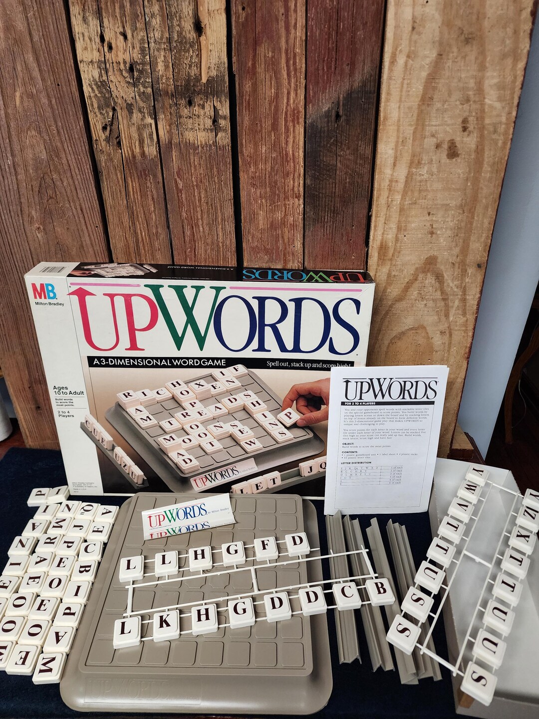 1988 UPWORDS Word Game (complete) - Etsy