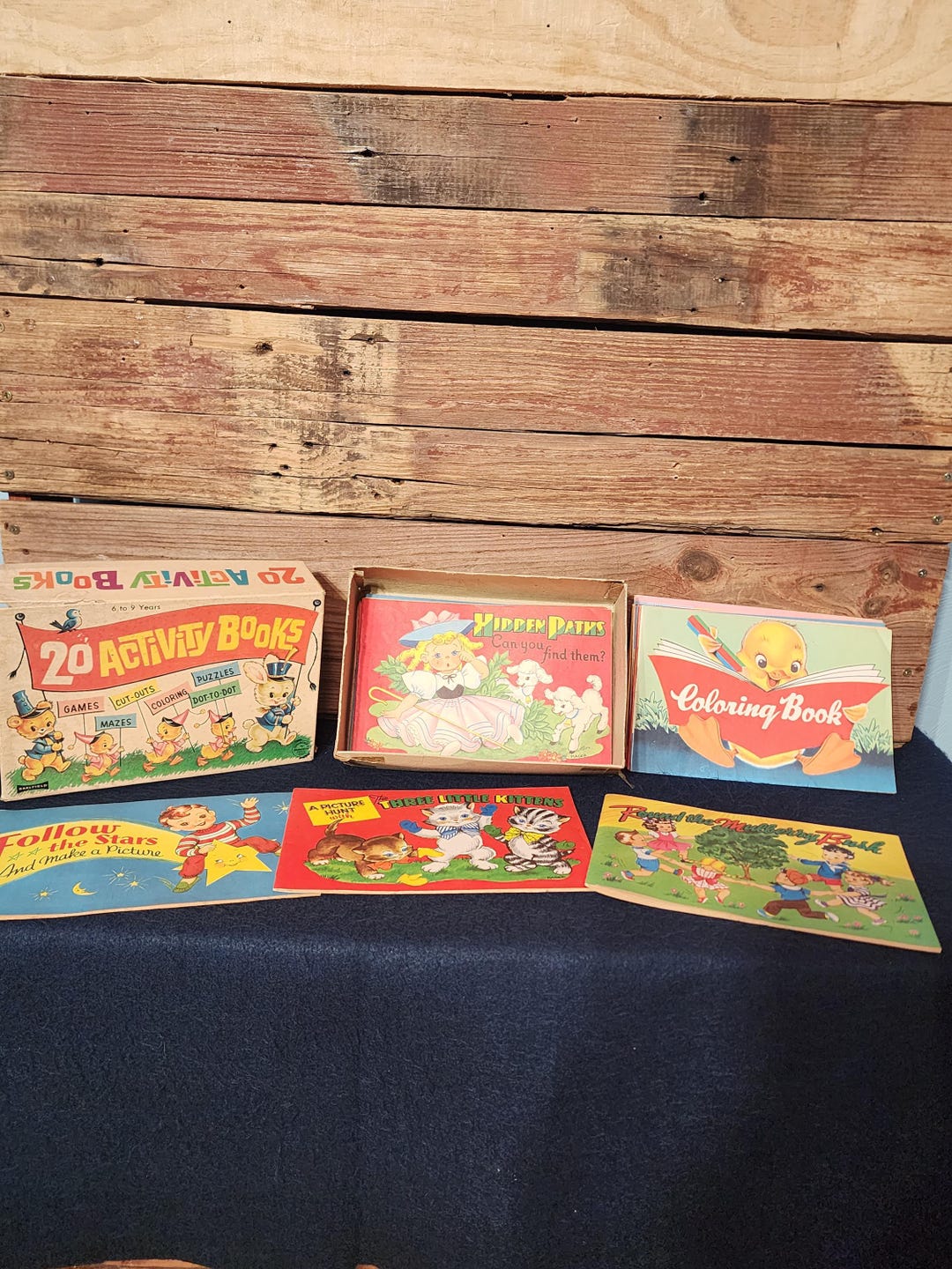 Vintage Coloring/activity Books - Etsy