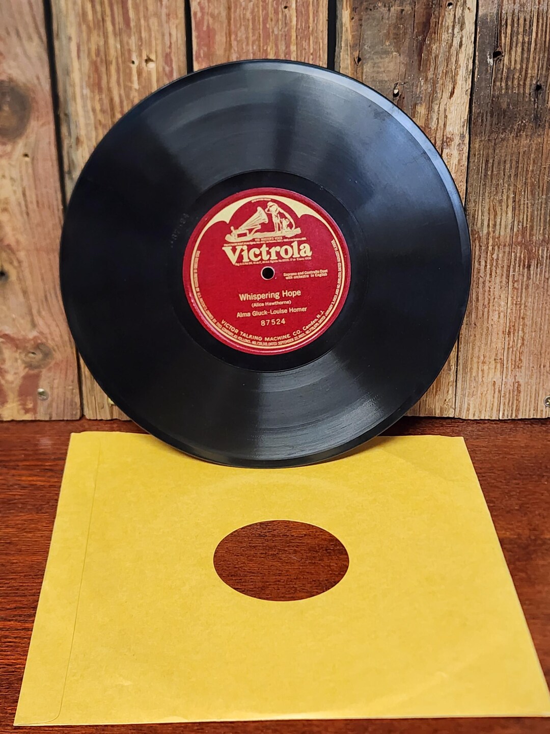 Antique 1908 Victrola 78 R.P.M Record - Etsy