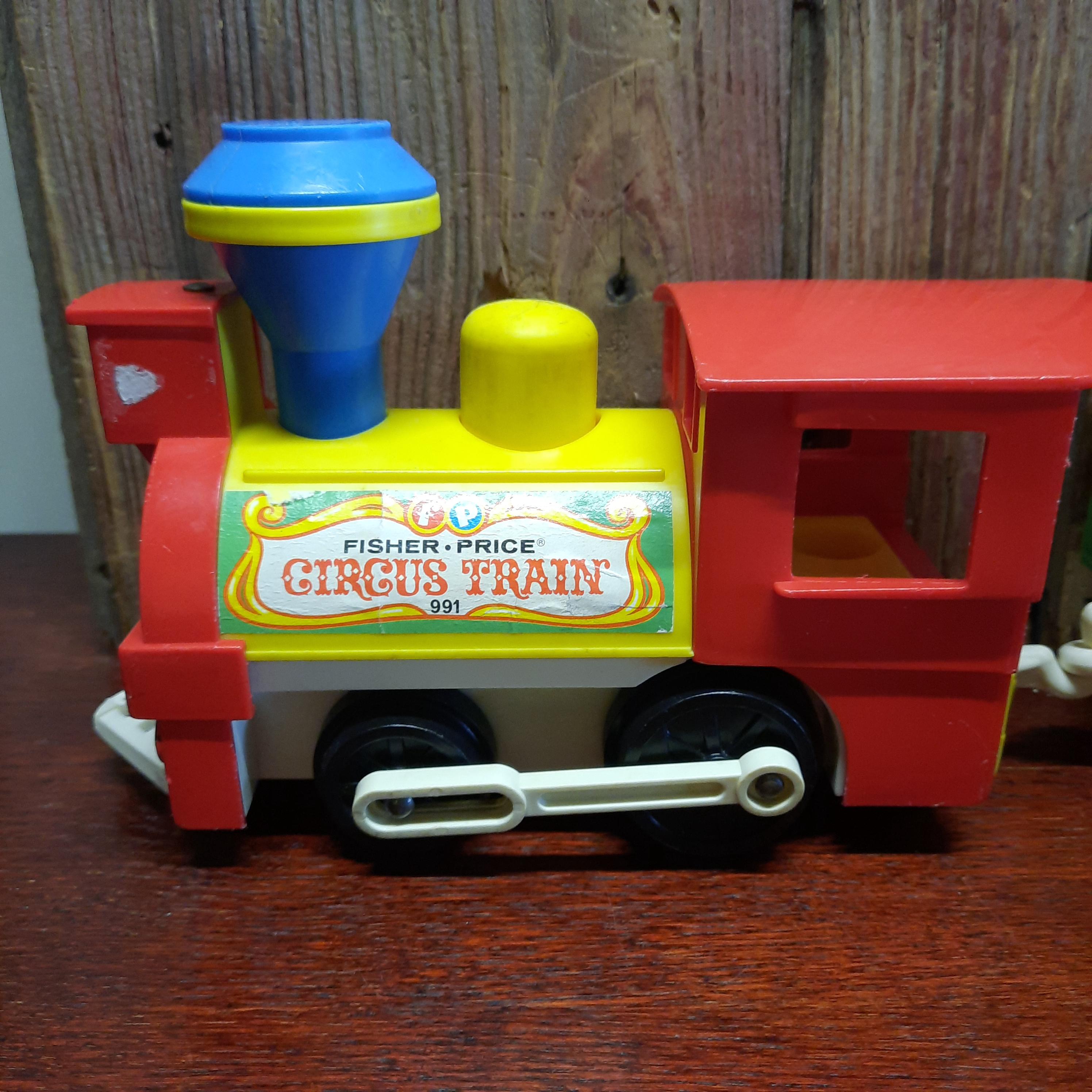 1970s Fisher-price Circus Train, Engine and Three Cars - Etsy
