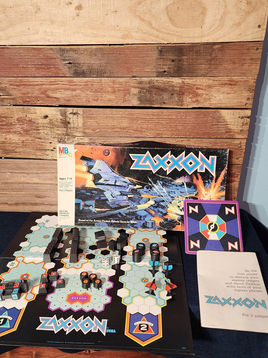 1982 Zaxxon Board Game - Etsy