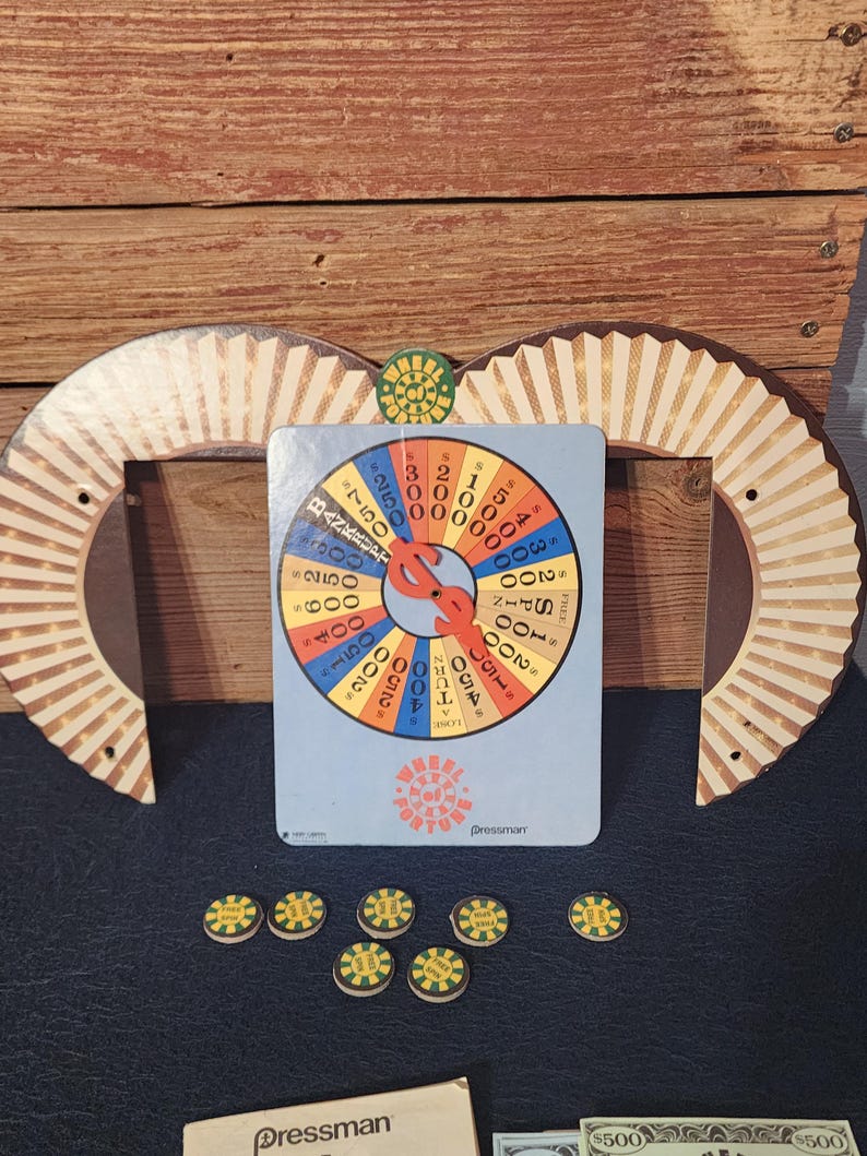 Vintage Wheel of Fortune Game - Etsy