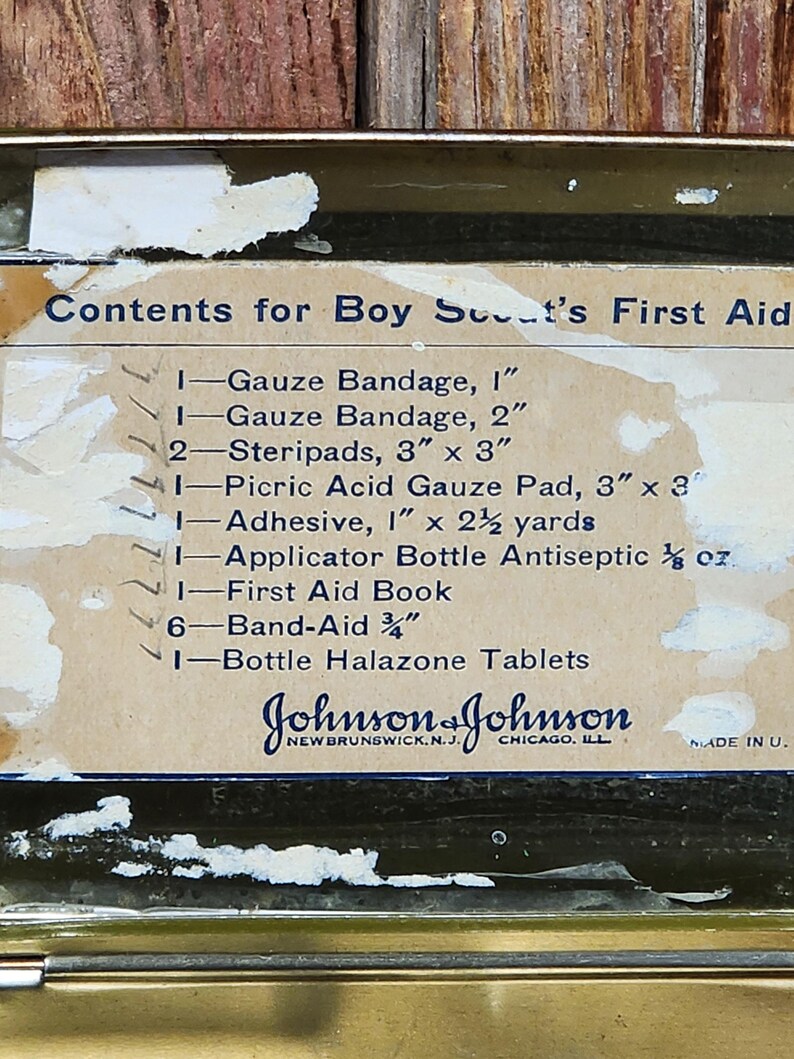 Vintage Boy Scout First Aid Kit - Etsy