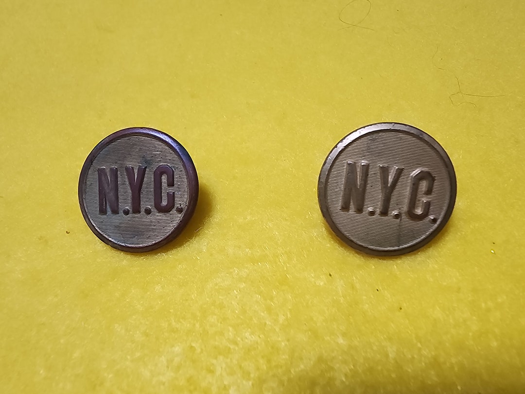 New York Central Railroad Uniform Cuff Collar Button - Etsy