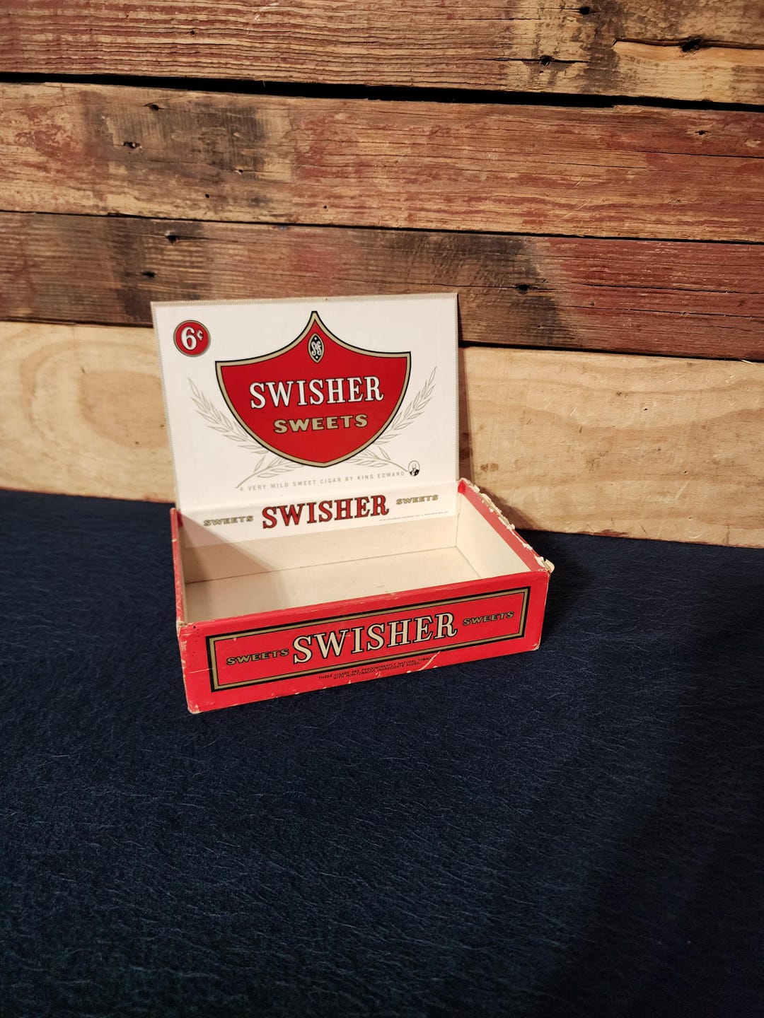 Vintage King Edward Swisher Sweet Cigar Box - Etsy