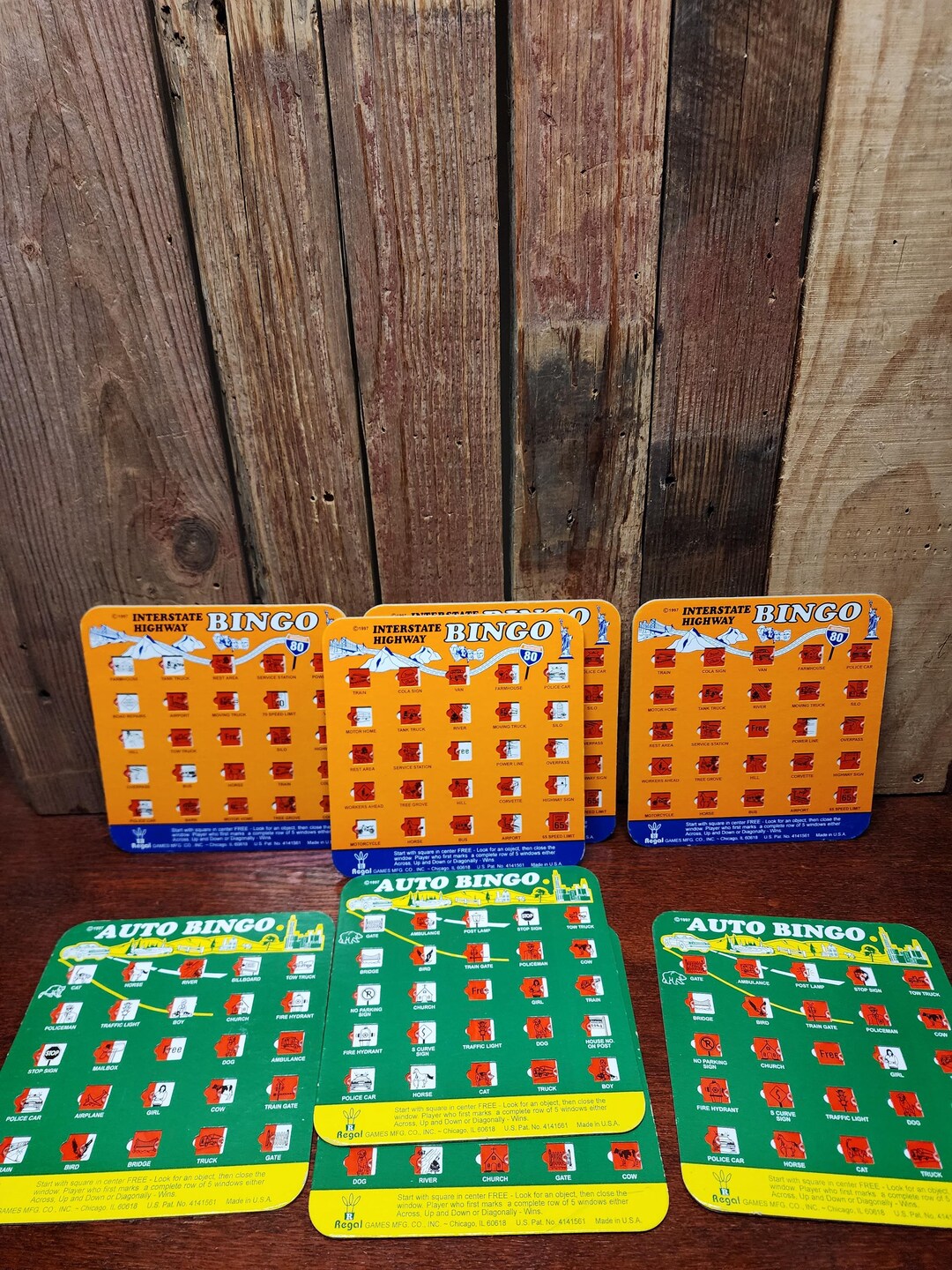 1997 Interstate Highway/auto Bingo Card Set by Regal Games - Etsy