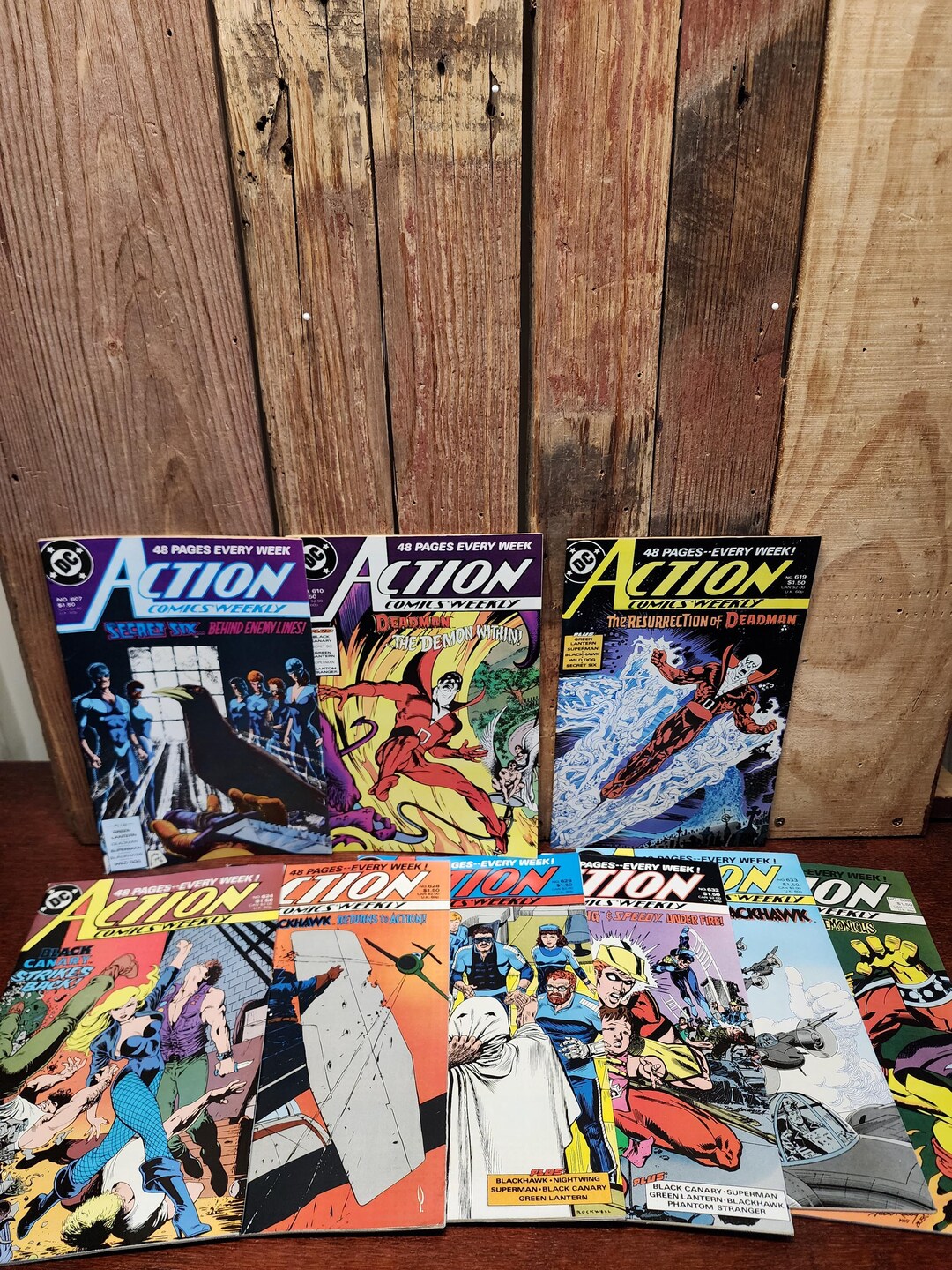 1980s' Assortment of DC Action Comics Weekly (9 Issues in Total) - Etsy