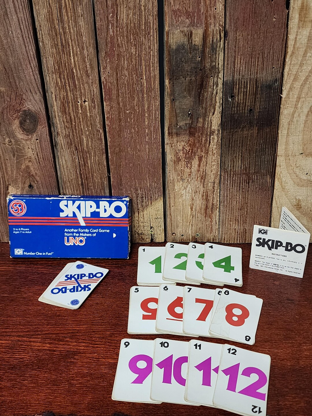 Vintage Skip-bo Card Game (complete) - Etsy
