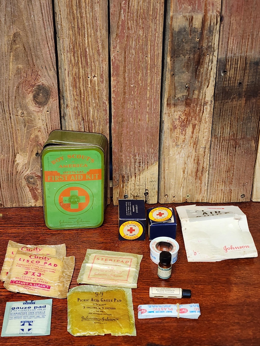 Vintage Boy Scout First Aid Kit - Etsy