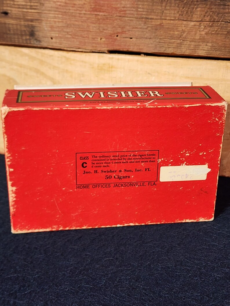 Vintage King Edward Swisher Sweet Cigar Box - Etsy