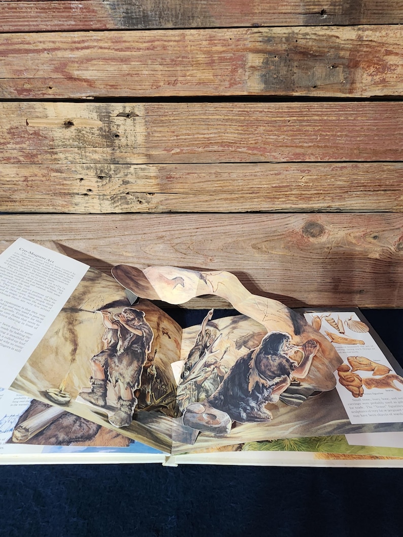 Vintage Early Humans Pop-up Book - Etsy