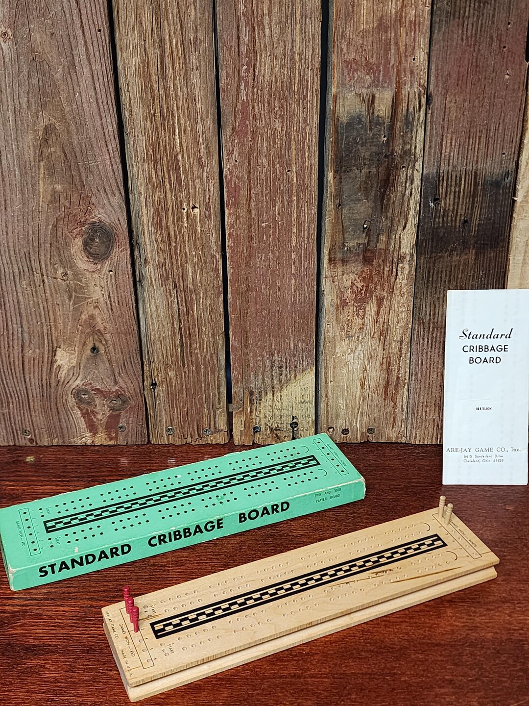 Vintage Are-jay Standard Cribbage Board - Etsy