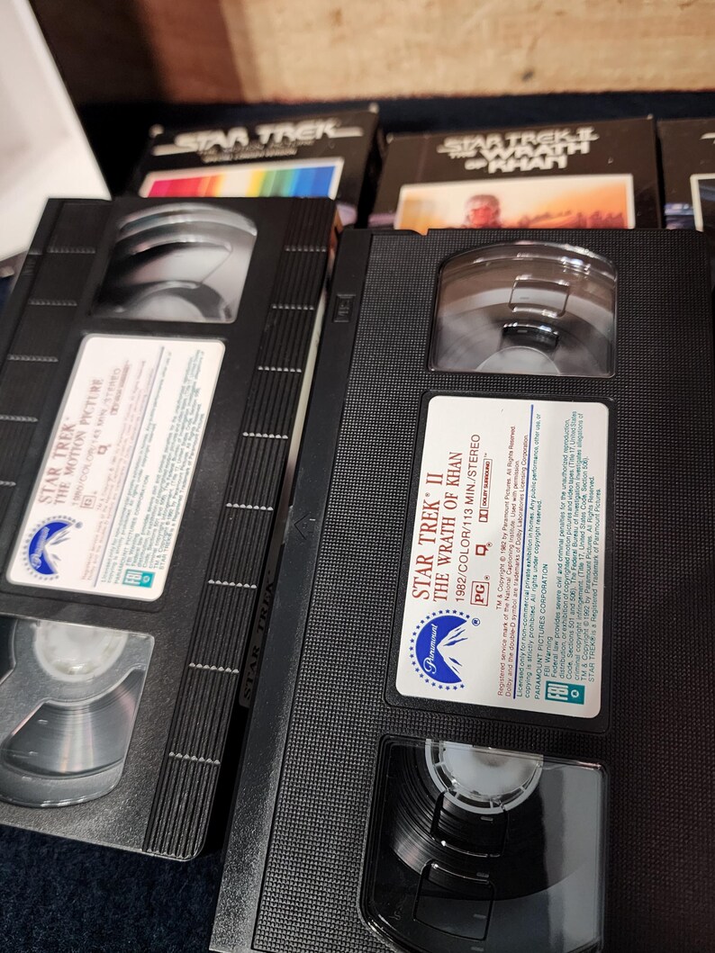 Paramount STAR TREK-- Five VHS Tapes in Collector's Box. - Etsy