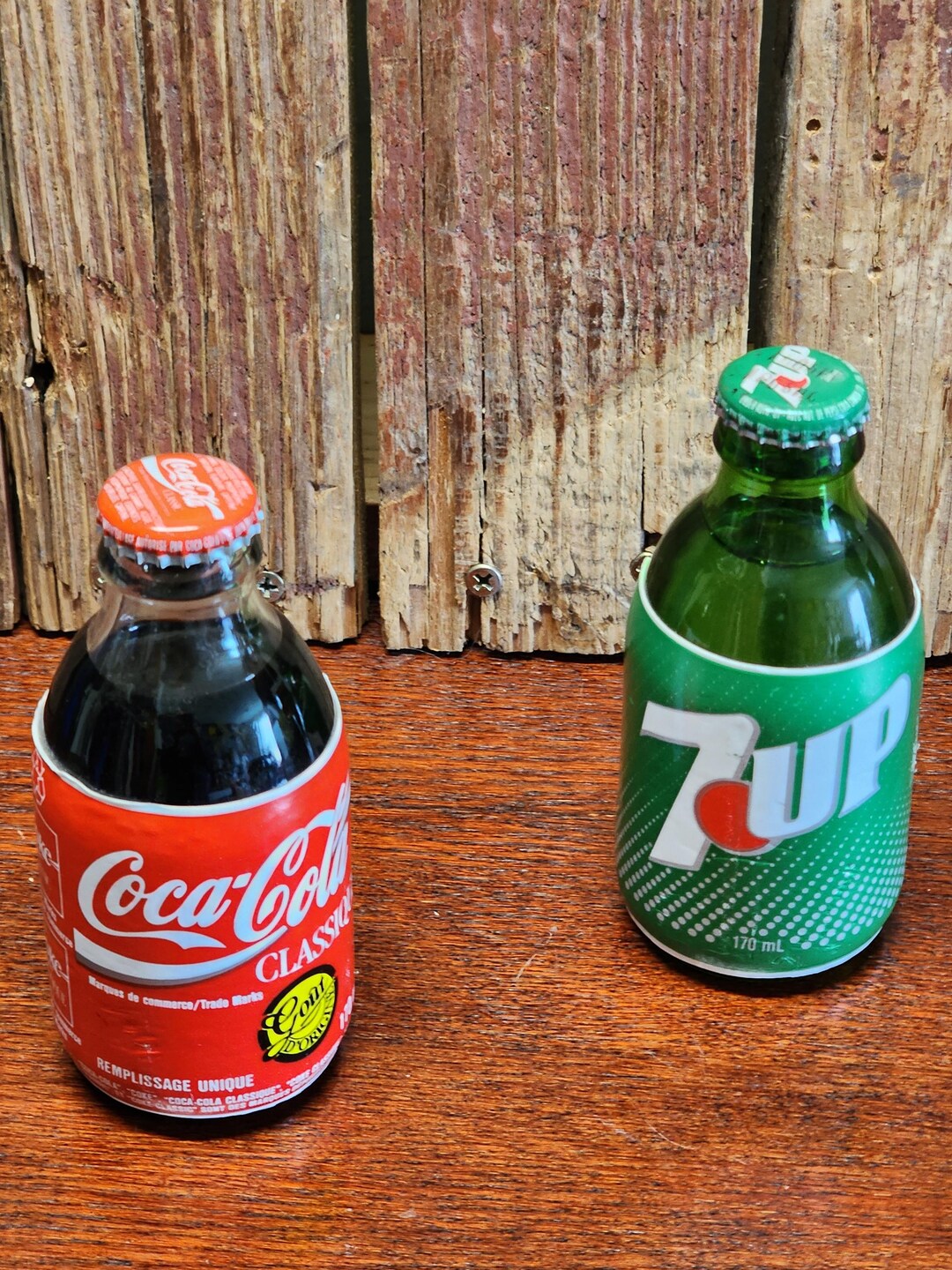 Vintage Collectable Coca Cola/7up 5.75oz Bottle (styrofoam Label ...
